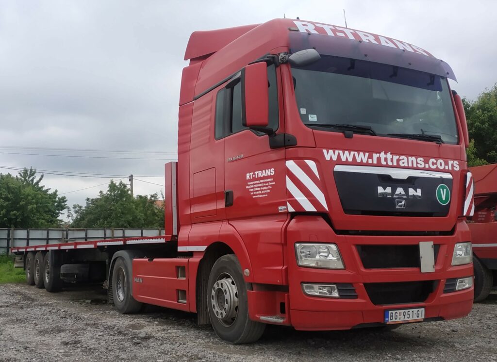 Kamion tegljač Man TGX 18.440 sa poluprikolicom - RT Trans